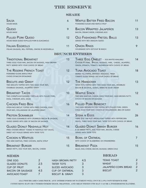 Our Menu | Lubbock Restaurant Menu | (806) 403-0311