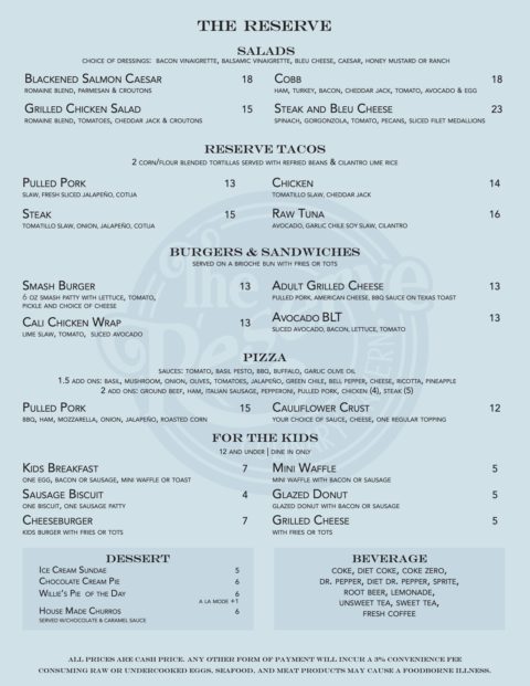 Our Menu | Lubbock Restaurant Menu | (806) 403-0311
