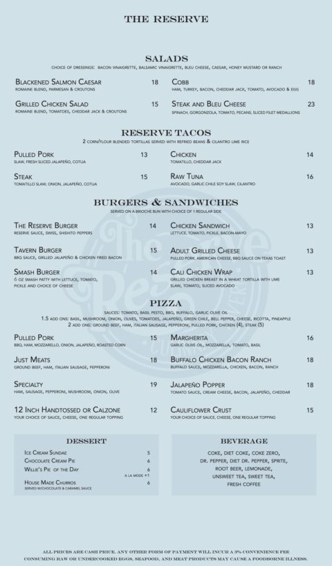 Our Menu | Lubbock Restaurant Menu | (806) 403-0311